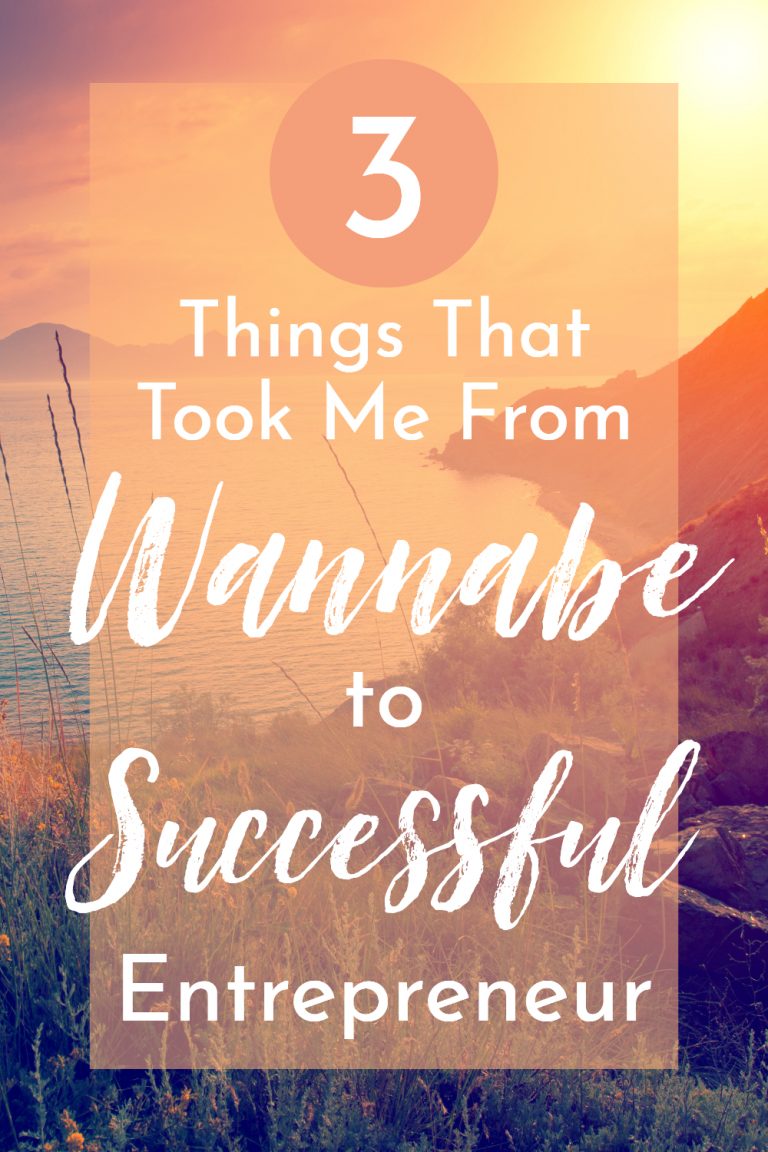 3 Things I Needed to Go From Wannabe to Successful Entrepreneur ...